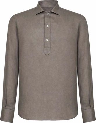 Tagliatore Homme, Chemises, Brun, Taille: 3XL Dustin Long-Sleeve Shirt