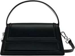 Generic Mini sac &agrave; bandouli&egrave;re - Sac main noir d&eacute;contract&eacute; et tendance compatible for l&eacute;paule(Black)