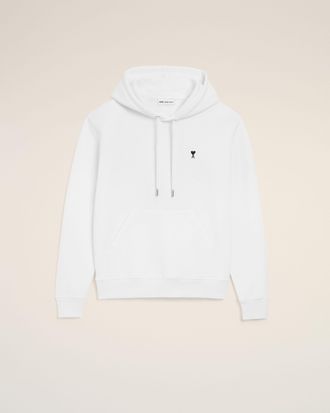 Ami Hoodie Blanc Ami De Coeur en Coton Blanc - XXXL - Homme