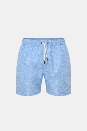04651/ Herren - Badeshorts Seamap blau/wei&szlig; gemustert