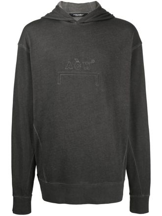 A-Cold-Wall* hoodie &agrave; logo emboss&eacute; - Gris