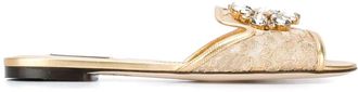 Dolce & Gabbana Sandalen - Sandals Golden - Gr. 36 (EU) - in Gold - f&uuml;r Damen