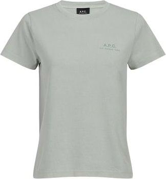 A.P.C. T-shirt droit &agrave; logo en coton