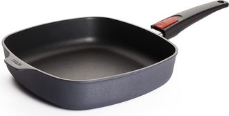 Woll Diamond Lite Viereckpfanne 26×26 cm mit abnehmbarem Stiel - Antihaftpfanne aus Aluminiumguss, backofenfest, geeignet für Ceran, Gas, Elektro & Halogen