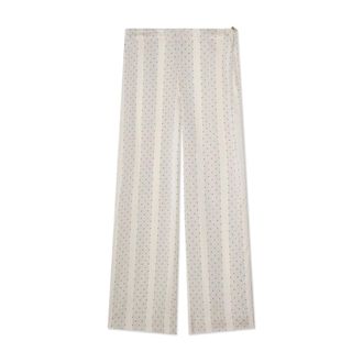 Busnel Femme, Pantalons, Beige, Taille: 42 FR Wide Pantalons