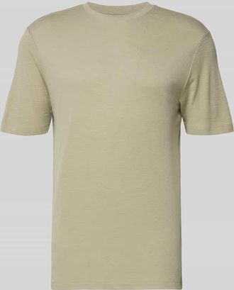 HUGO BOSS Regular Fit T-Shirt aus Lyocell-Leinen-Mix Modell DULEROSTEE