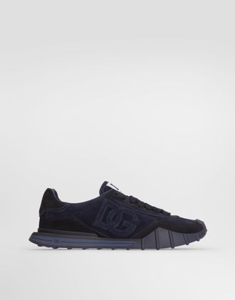 Dolce & Gabbana Sneaker Dg Athletic Split Aus Spaltleder - Mann Sneakers Blau 42.5