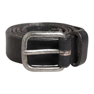 Daniele Alessandrini Lederg&uuml;rtel mit Metallschnalle - - Accessories - Herren - Schwarzk - ONE SIZE