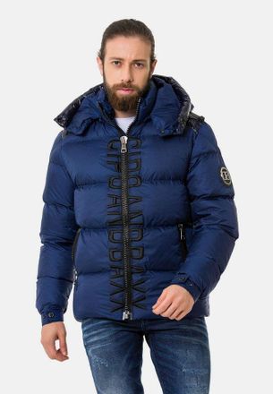 Cipo & Baxx Winterjacke Winterjacke mit modischen Schriftzug