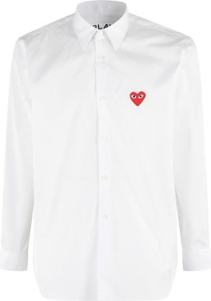 Comme Des Gar&ccedil;ons Homme, Chemises, Blanc, Taille: XL Emblem Shirt