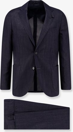 Lardini Iconic single-breasted wool and cupro suit - LARDINI - gender_Man