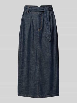Drykorn Jeansrock aus Lyocell-Mix mit Bindeg&uuml;rtel Modell EDMEA