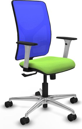 Piqueras y Crespo B&uuml;rostuhl f&uuml;r Lendenwirbels&auml;ule, verstellbar, mit wei&szlig;en und schwarzen Armlehnen, ausgestattet mit 3 Positionen und Schneideschaum, mit Rollen von 65 