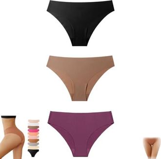 Generic Sous-v&ecirc;tements sans bout de chameau pour femme, r&eacute;sistant &agrave; la transpiration, respirant, confortable, sans couture, sous-v&ecirc;tements invisibles en soie 