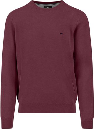 Fynch-Hatton Pullover aus Baumwolle mit feiner Struktur deep Merlot/XXL