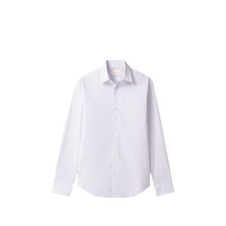 Calvin Klein Chemise slim ray&eacute; en coton m&eacute;lang&eacute;