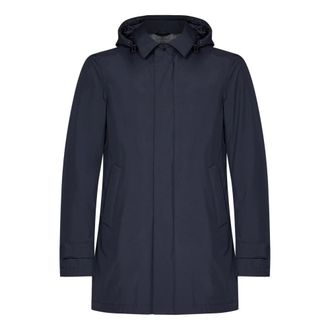 Herno Steppjacke mit abnehmbarer Kapuze - - Jackets - Herren - Blau - M
