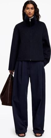 Arket Doubleface-Jacke Aus Wollmischung -Blau