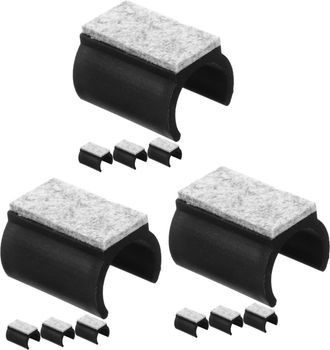 Angoily 12 STK Stuhlschutz schutzkappen bodenschutz filzpads Polster für Möbel auf Hartholzböden Filzfüße für Möbel öffnen Schlitten Wollfilz gefühlt Schutzpo