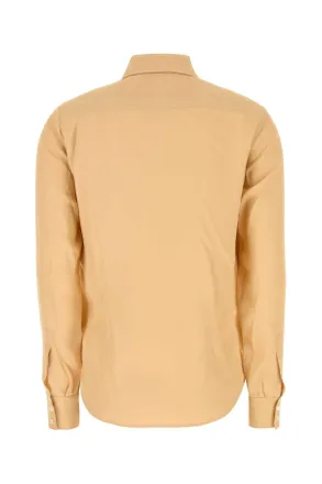 Jil Sander Womens Peach Viscose Shirt Sand Exterior: Camicie