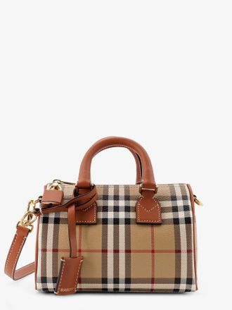 Burberry Coated canvas crossbody bag with check pattern - BURBERRY - gender_Woman