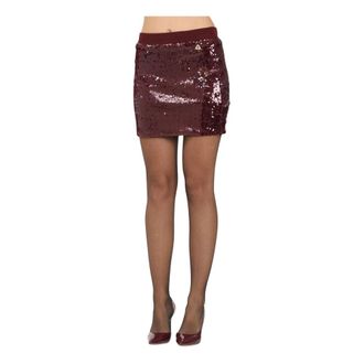 Akep Sequin Short Skirt - - Skirts - Damen - Braun - S