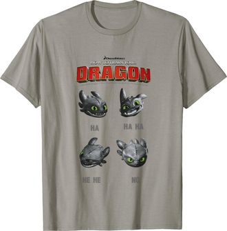 How To Train Your Dragon Drachenzähmen leicht gemacht Film 2025 HA HA HA HE HE NO T-Shirt