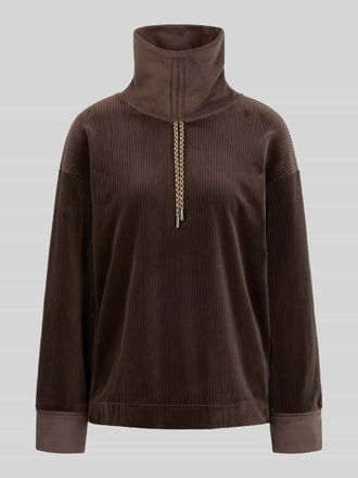 Marc Cain Sweatshirt mit Stehkragen-Zugband SPORTS E