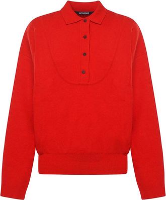 Jacquemus Pull Col Rond - Rouge