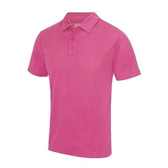 Just Cool Polo de Sport uni - Homme (3XL) (Rose)