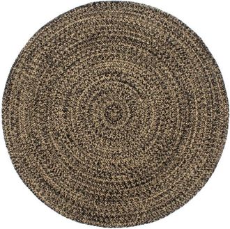 vidaXL Tapis fait &agrave; la main Jute Noir et marron 180 cm vidaXL