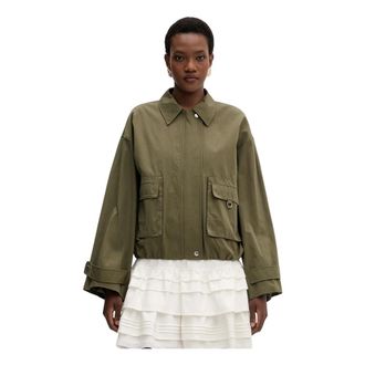 Isabelle Blanche Flap-Pocket Jacket - - Jackets - Damen - Gr&uuml;n - XS