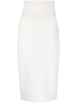 Victoria Beckham jupe crayon VB Body &agrave; coupe mi-longue - Blanc