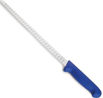 Lacor 38322 - Select Schinkenmesser, Fisch- und Meeresfrüchtemesser, Edelstahl, fester und ausgewogener Schnitt, ergonomischer blauer und rutschfester TPV-G