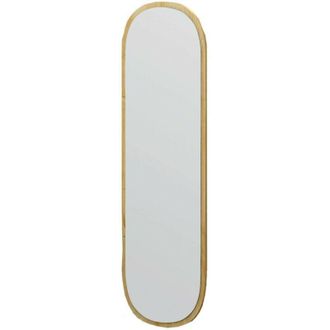 Dmora Dmora - Miroir Dgiacobb, Verre miroit&eacute;, Objet dameublement mural, D&eacute;coration avec miroir, 40x2h120 cm, Ch&ecirc;ne