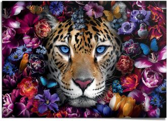Reinders Giant Poster XXL, Power Cat, Wohnzimmer, Bilder, Wanddeko, Room Decor, Papier, Mehrfarbig, 100x140cm