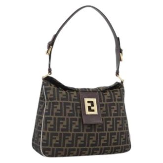 Fendi Pre-owned Canvas Schultertasche - - Pre-owned - Damen - Braun - ONE SIZE