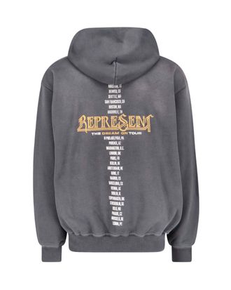 Represent Mens Sweatshirt Golden Tour Sun Fade Grey Cotton Sweatshirts Sweater