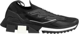 Dolce & Gabbana Femme, Chaussures, Noir, Taille: 37 1/2 EU Sorrento Sport Stretch Baskets