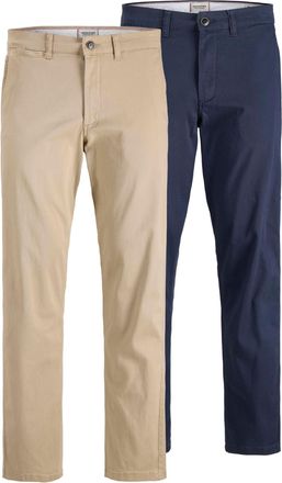 Jack & Jones Male Chino Hose 2er-Pack Relaxed Fit Chino Hose