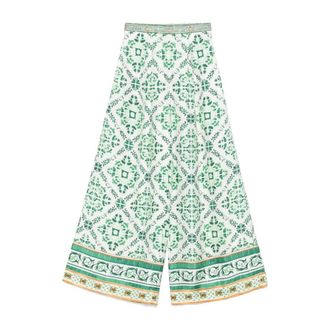 Camilla Seiden Palazzo Hose mit Pailletten - - Trousers - Damen - Mehrfarbig - XS