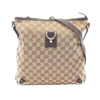 Gucci Pre-owned Abbey GG Canvas Leather Shoulder Bag - Femme - Pre-owned - Beige - Taille: ONE Size