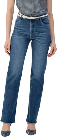 Kocca Femme, Jeans, Bleu, Taille: 38 FR &Eacute;l&eacute;gant pantalon slim &agrave; jambes &eacute;troites