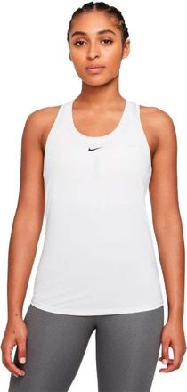 Nike Damen W Nk One Df Slim Tank Vest, White/Black, S