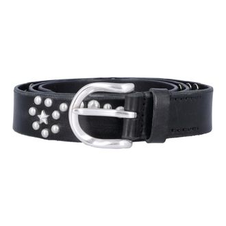 Our Legacy Homme, Accessoires, Noir, Taille: 100 CM Ceinture Noire Star Fall Stud