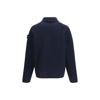 Stone Island Virgin Wool Jacket - Navy
