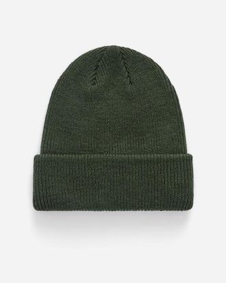 Arket Beanie Aus Wolle Und Baumwolle -Gr&uuml;n