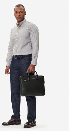 Tommy Hilfiger Laptoptasche Th Business Leather Computer Bag AM0AM13642 Schwarz