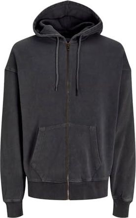 Jack & Jones Jack&Jones JJECHARGE Sweat zipp&eacute; &agrave; Capuche Noos, Gris, XL