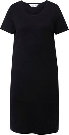 Miamoda Midikleid Midi-Jerseykleid Straight Fit Hummer-R&uuml;ckenprint